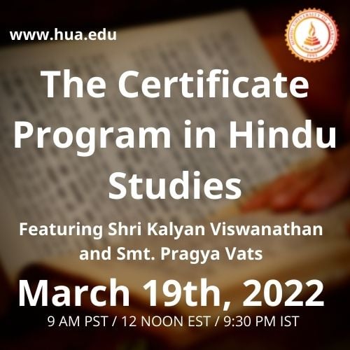 The Certificate Program in Hindu Studies