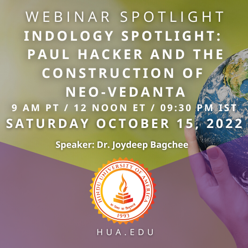Indology Spotlight: Paul Hacker and the construction of Neo-Vedanta