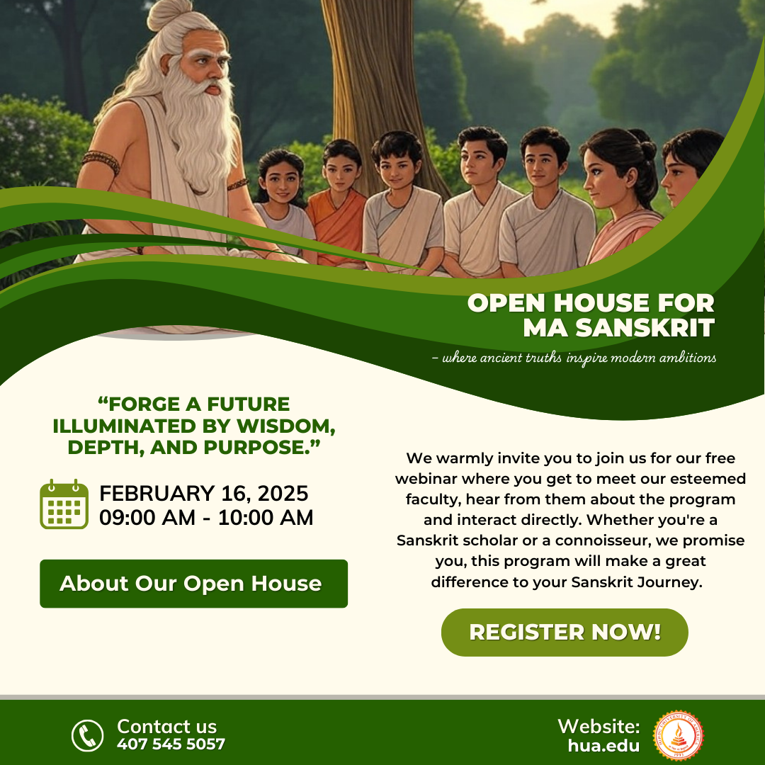 Open House Master of Arts in Sanskrit