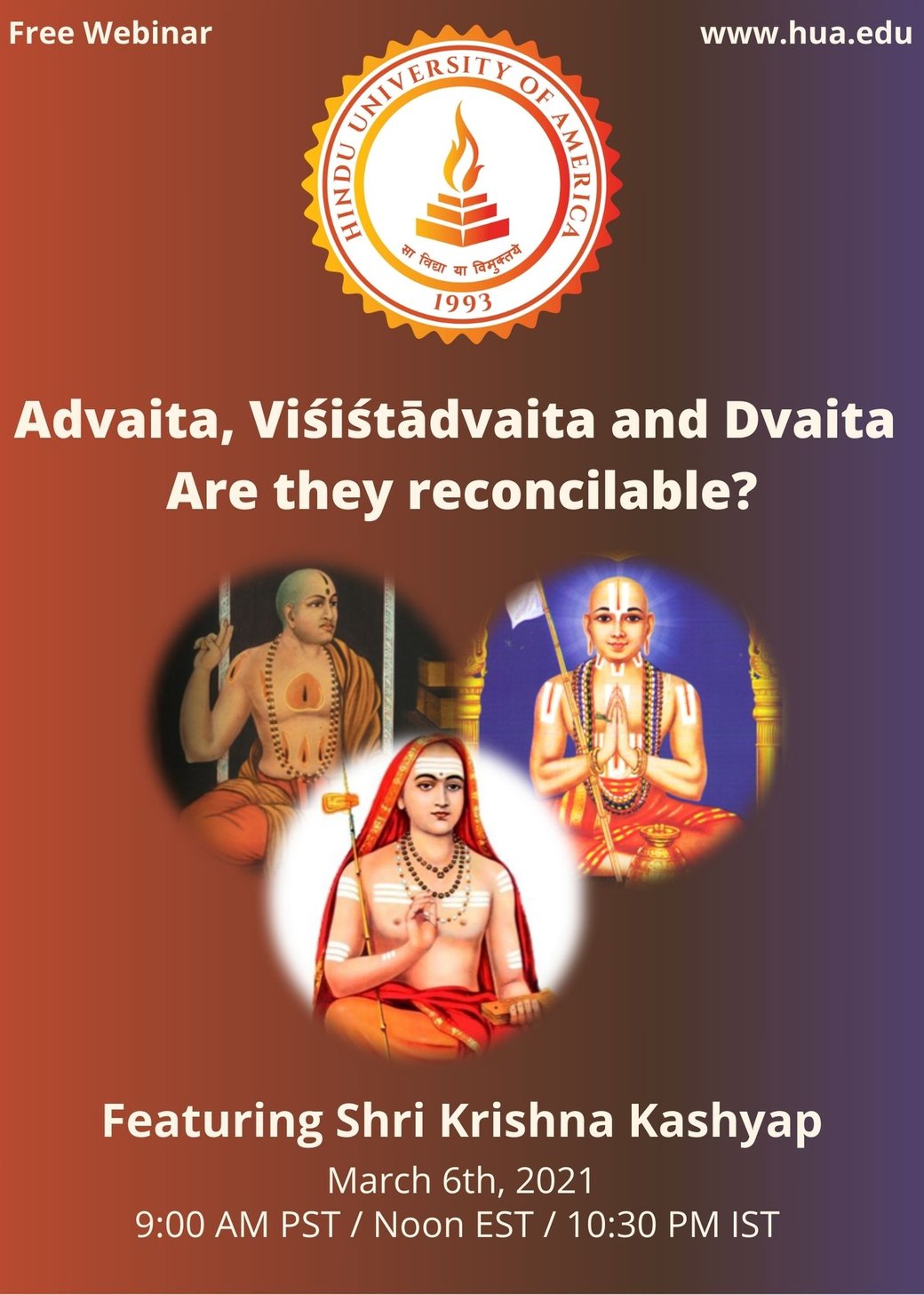 Advaita, Visistadvaita and Dvaita - Are they reconcilable?