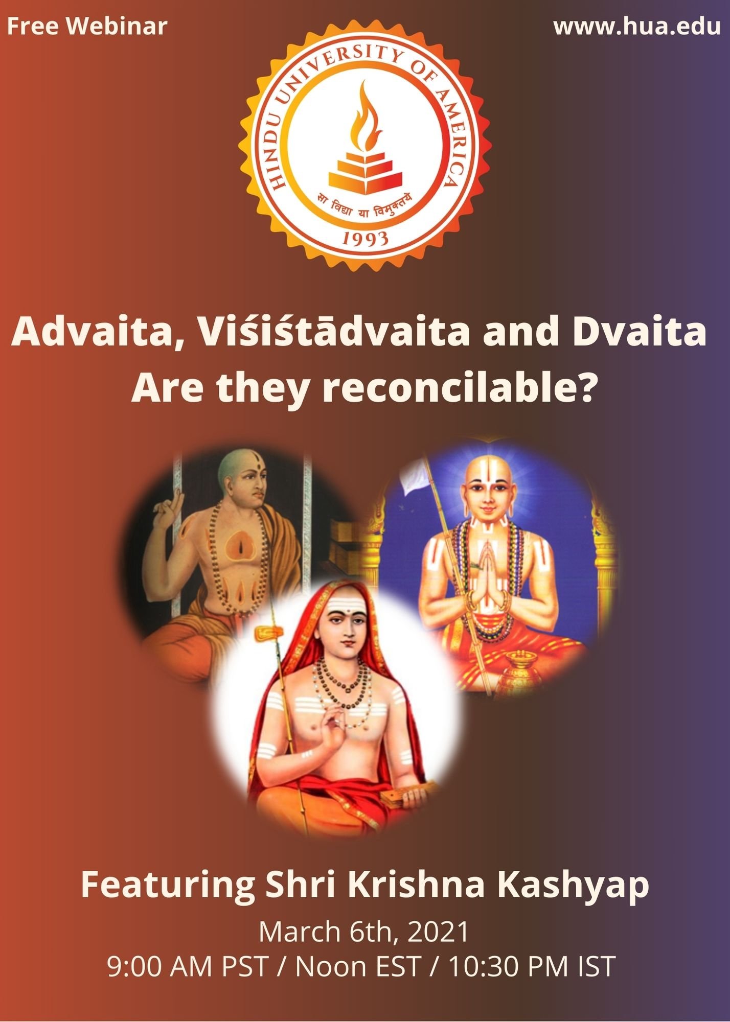 Advaita, Visistadvaita and Dvaita - Are they reconcilable?